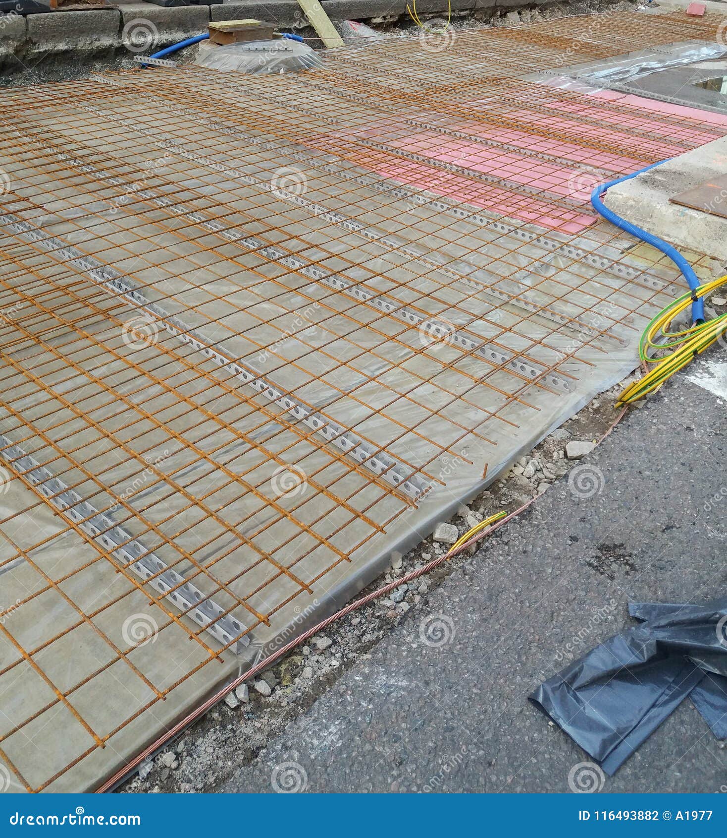 Reinforced Concrete Structure of a Road Stock Photo - Image of site ...