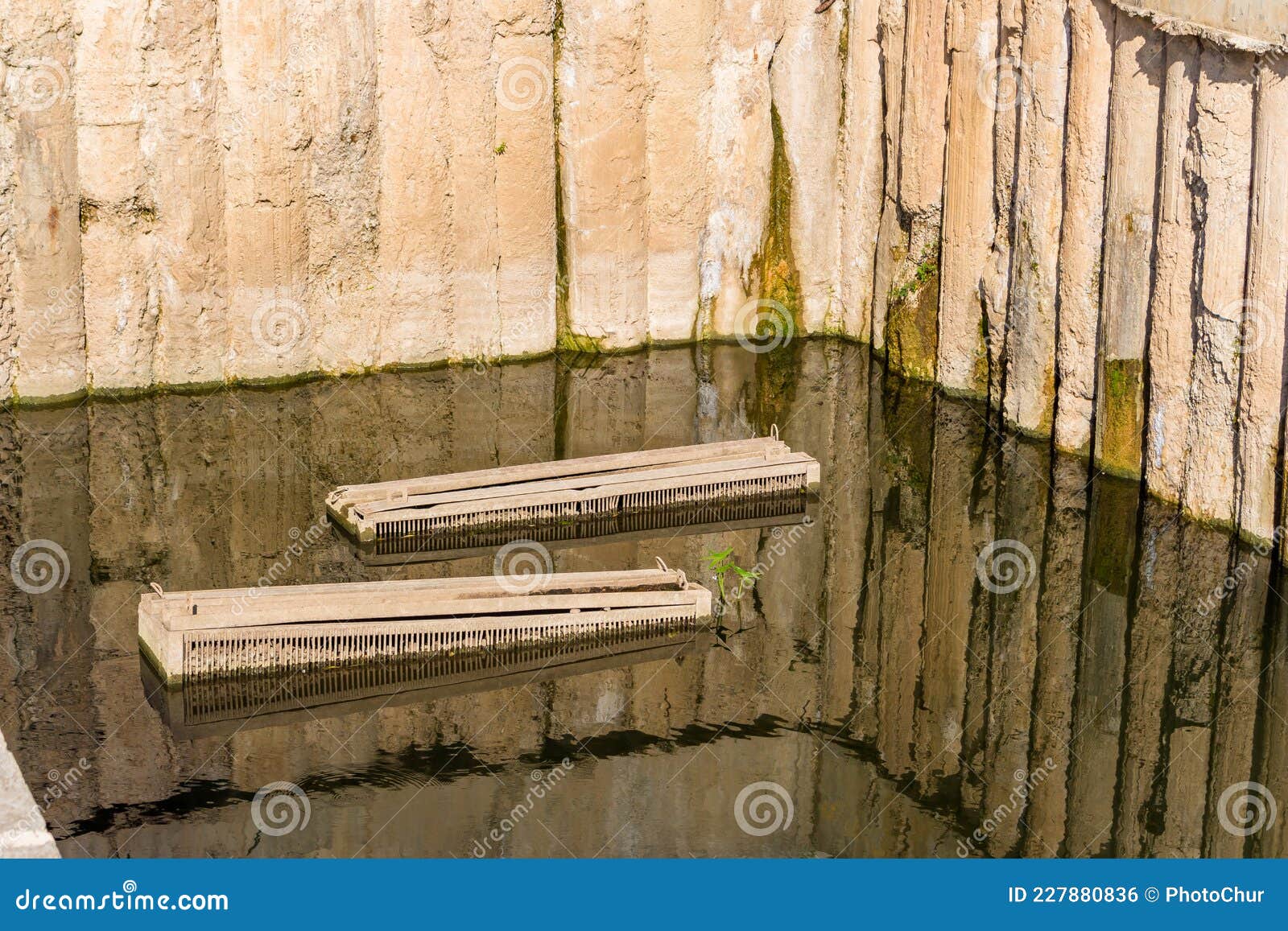 Reinforced Concrete Structure of the Water Intake on the River Stock ...