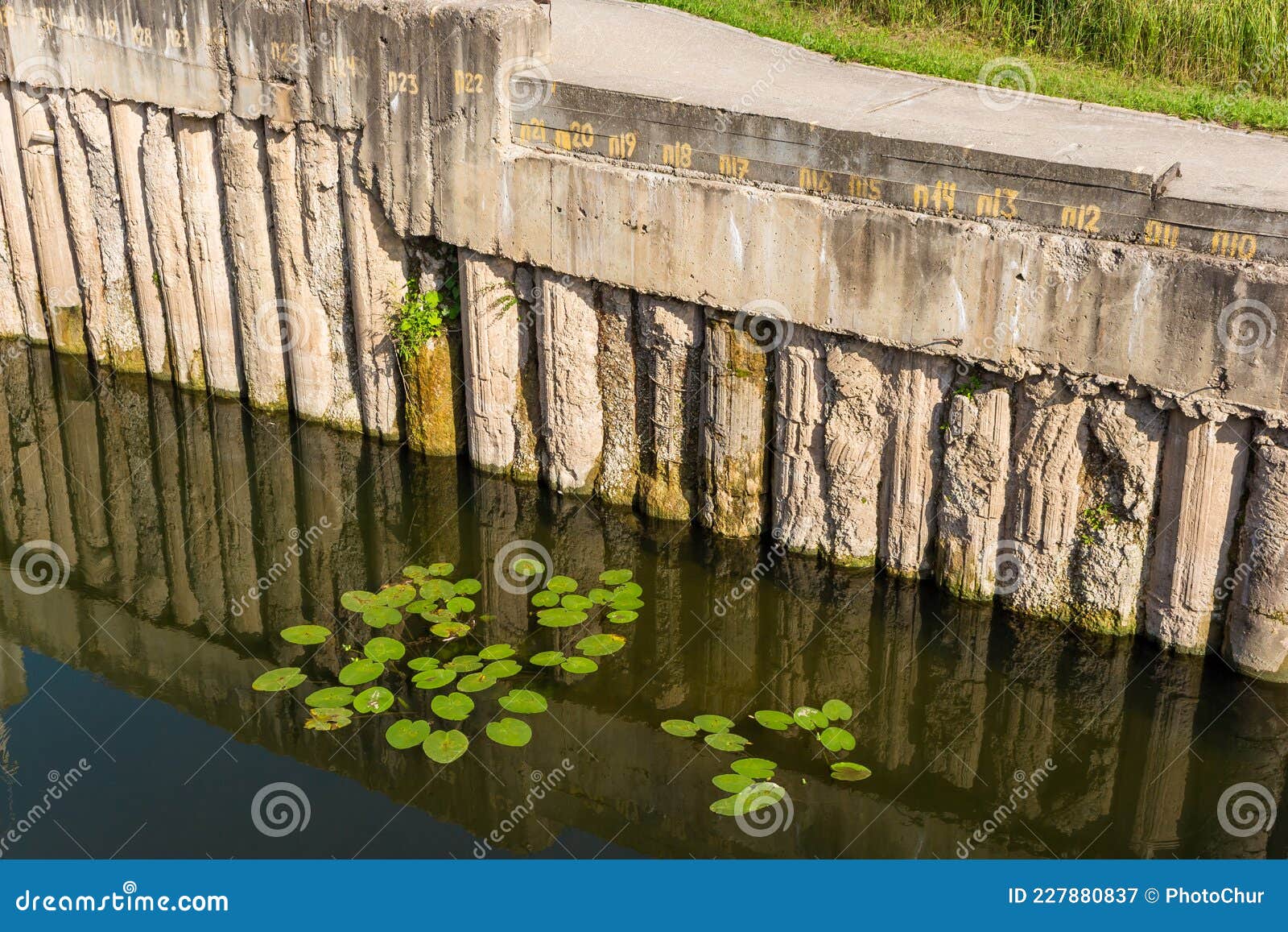 Reinforced Concrete Structure of the Water Intake on the River Stock ...