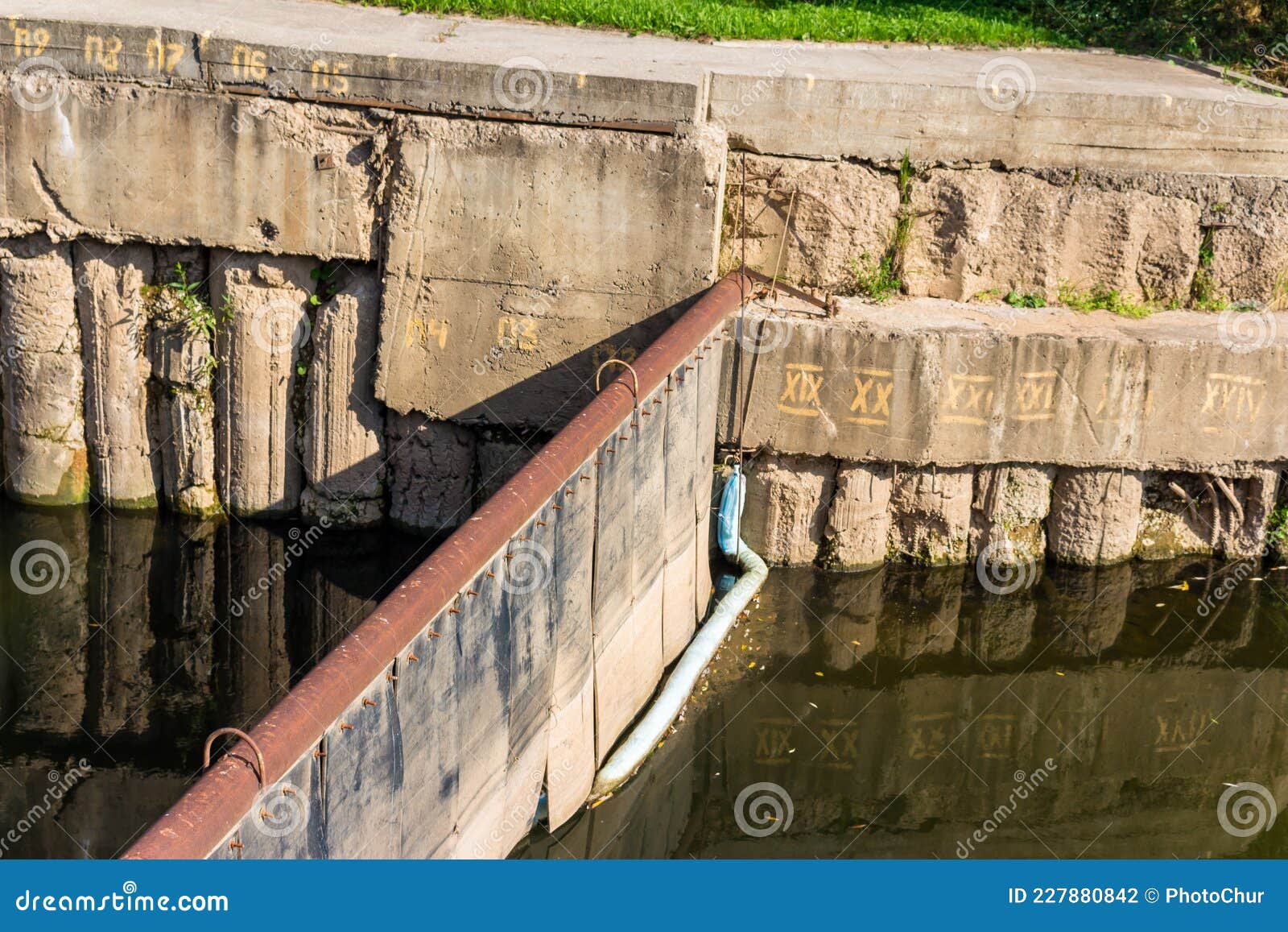 Reinforced Concrete Structure of the Water Intake on the River Stock ...