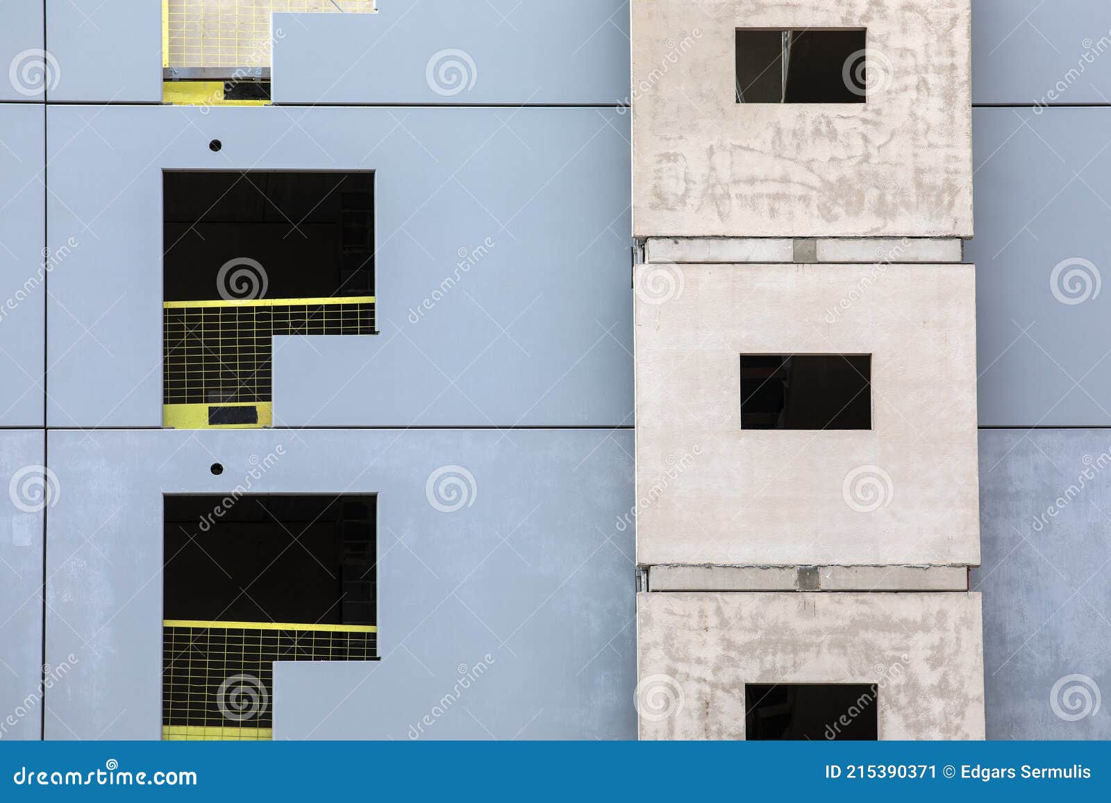 Reinforced Concrete Structures. Architecture and Design Stock Image ...