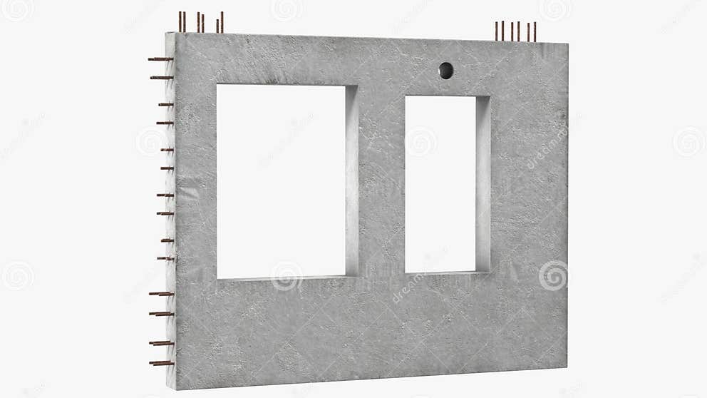 Reinforced Construction Panel with Dual Openings Design Stock Photo ...