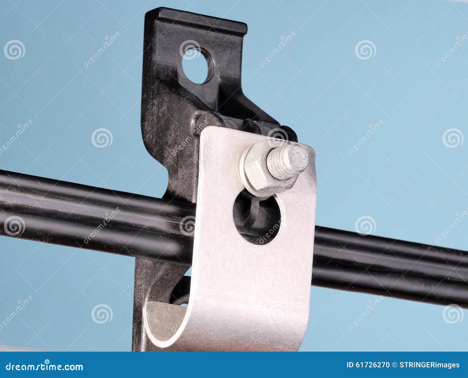 Reinforced Plastic and Metal Cable Support Clamp with Figure 8 Cable ...