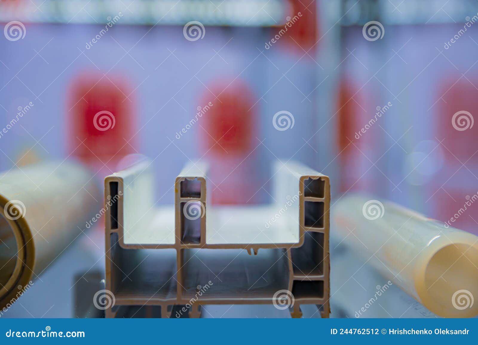Reinforced Plastic Profile. Front End View Stock Photo - Image of ...