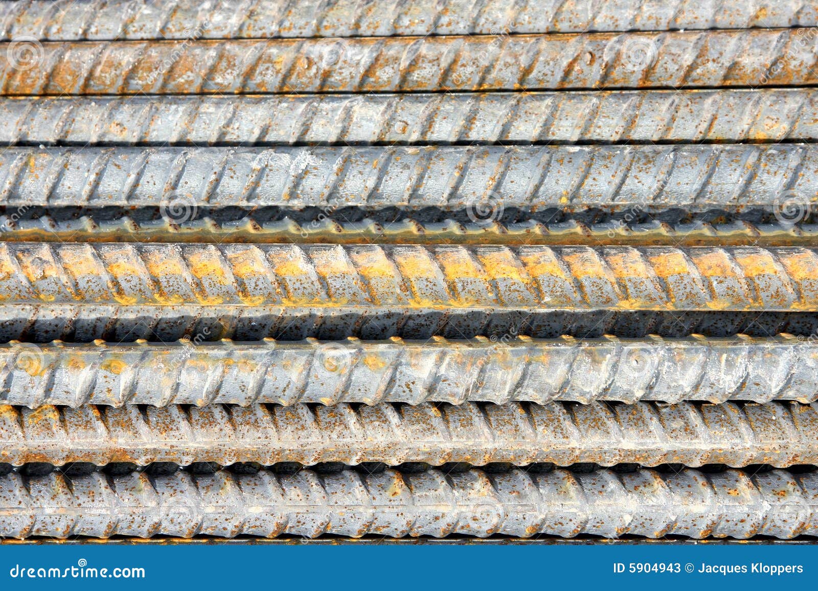 Reinforced Steel Construction Rods Macro Picture. Image: 5904943