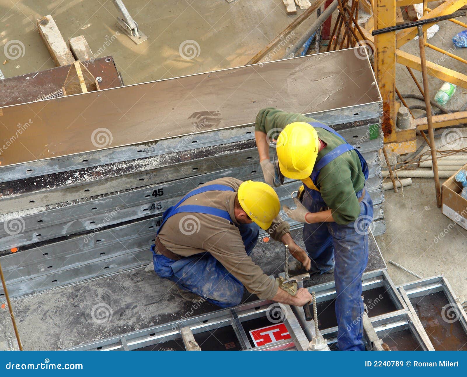 Reinforcement assembling stock image. Image of activity - 2240789