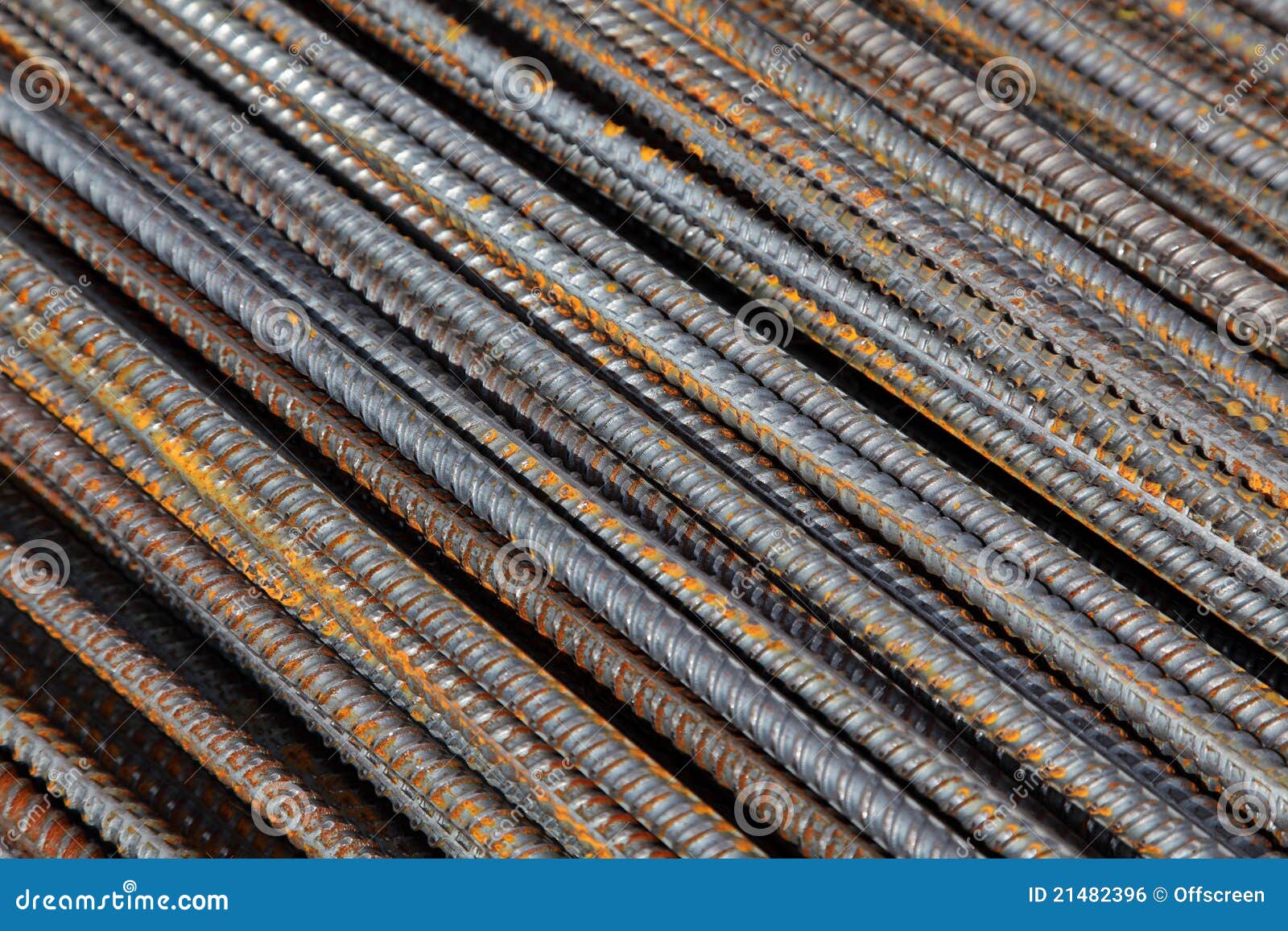 Reinforcement bar stock photo. Image of iron, group, rusty - 21482396