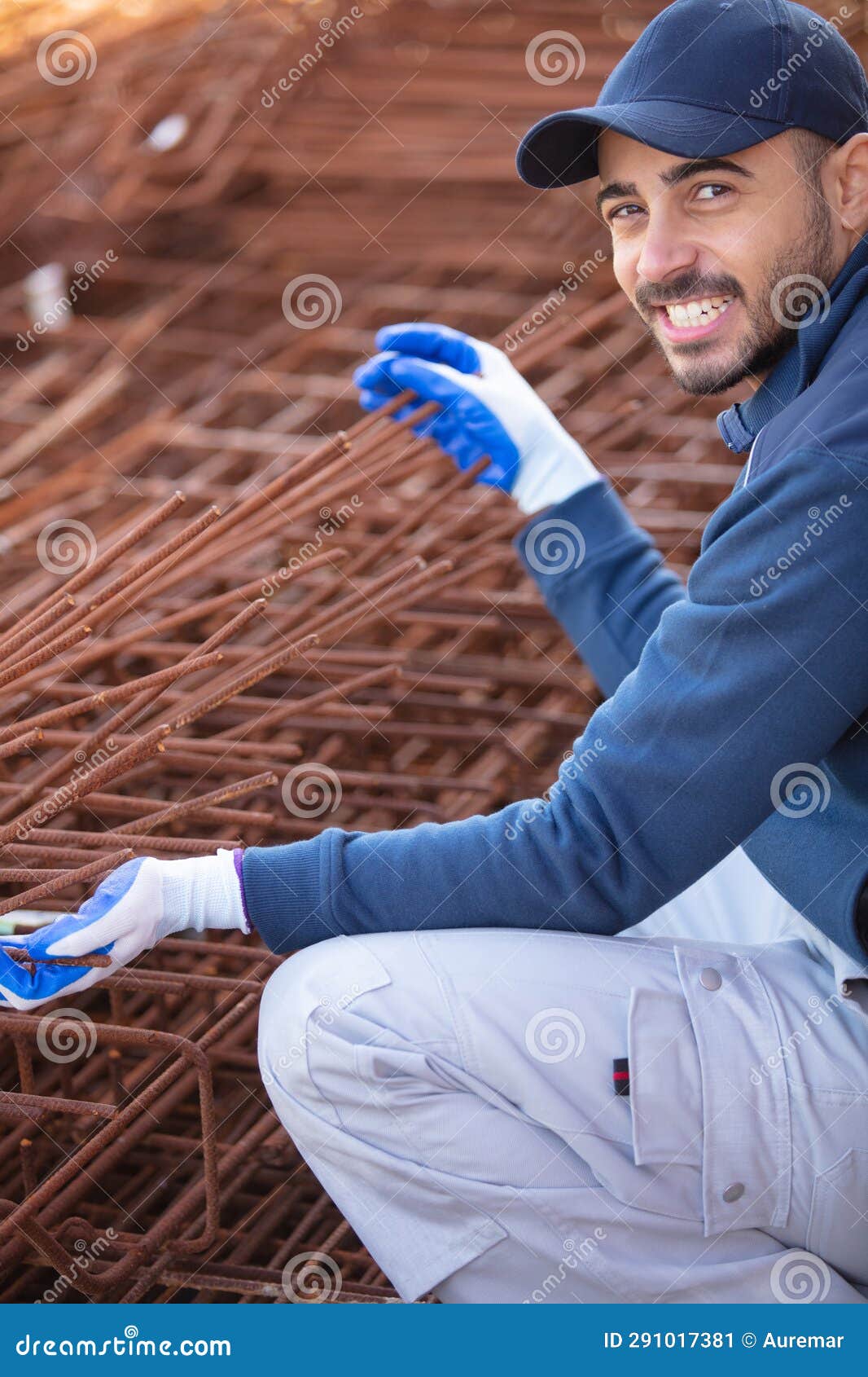Reinforcement Bars for Base Plate Stock Image - Image of woodboards ...