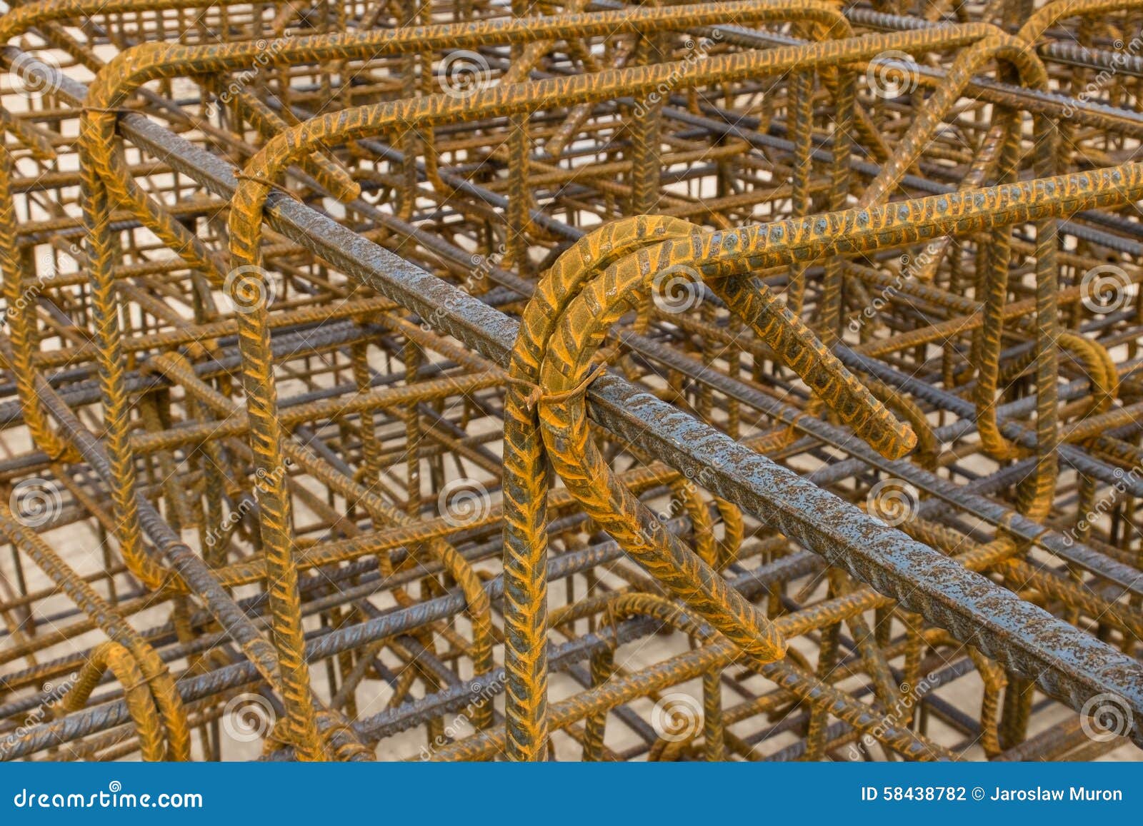 Reinforcement bars stock photo. Image of construction - 58438782