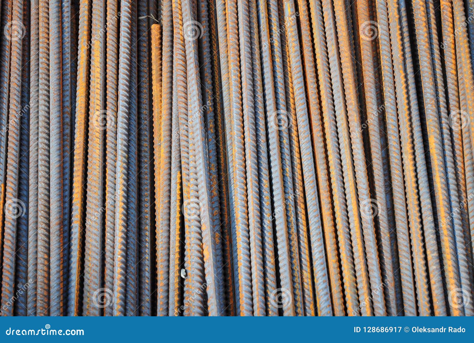 Reinforcement Bars Textured Background. Metal Reinforcements. Stock ...