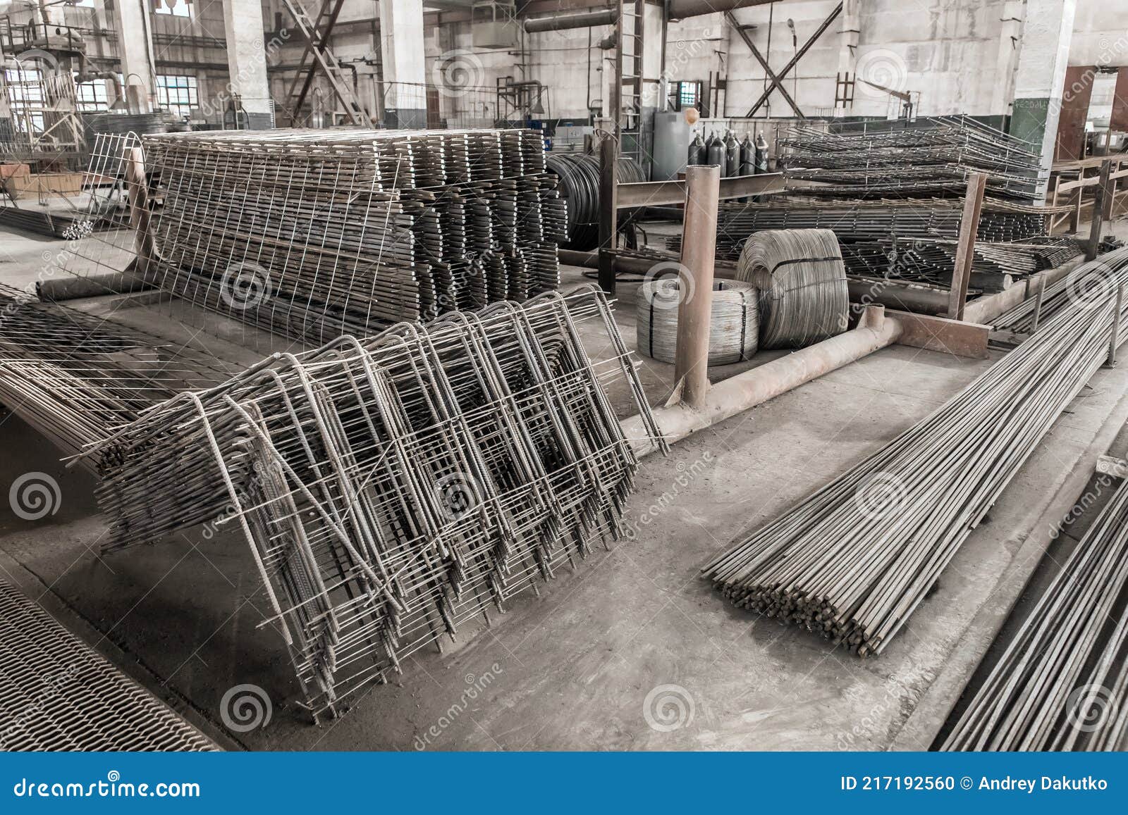 Reinforcement of Concrete Structures on Plant. Armature Storage ...