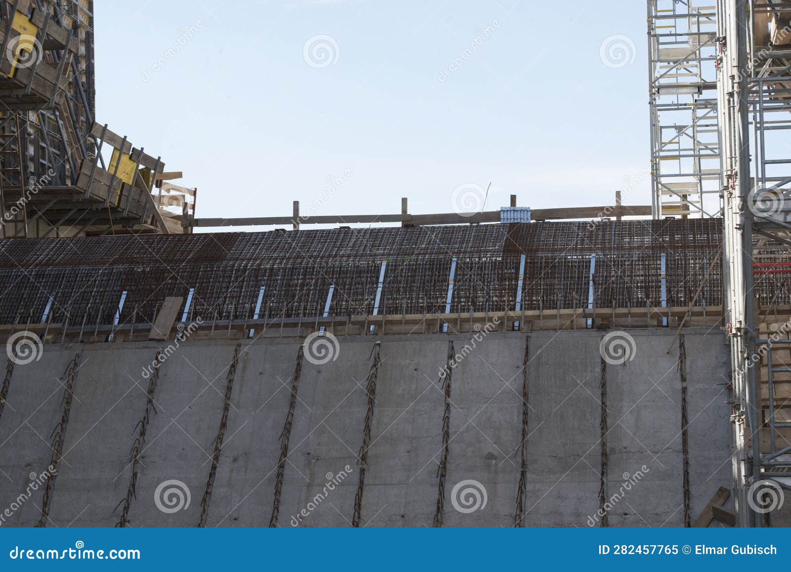 Reinforcement with Construction Steel and Structural Steel Stock Image ...