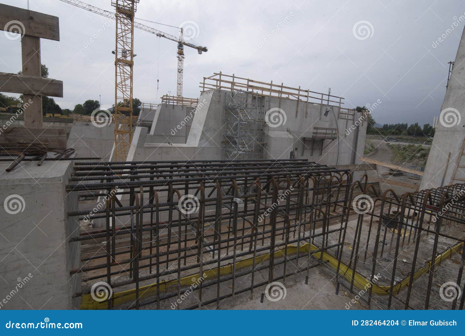 Reinforcement with Construction Steel and Structural Steel Stock Photo ...
