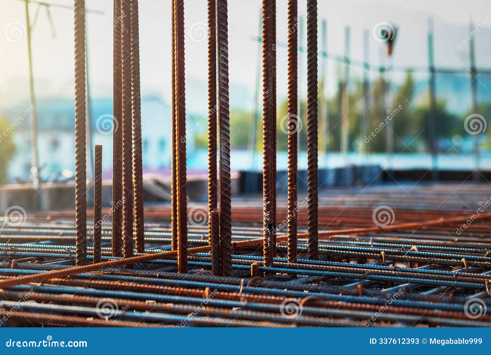 Reinforcement Frame of Interfloor Slabs and Embedded Columns of a ...