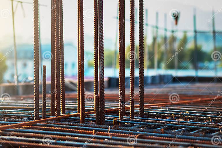 Reinforcement Frame of Interfloor Slabs and Embedded Columns of a ...