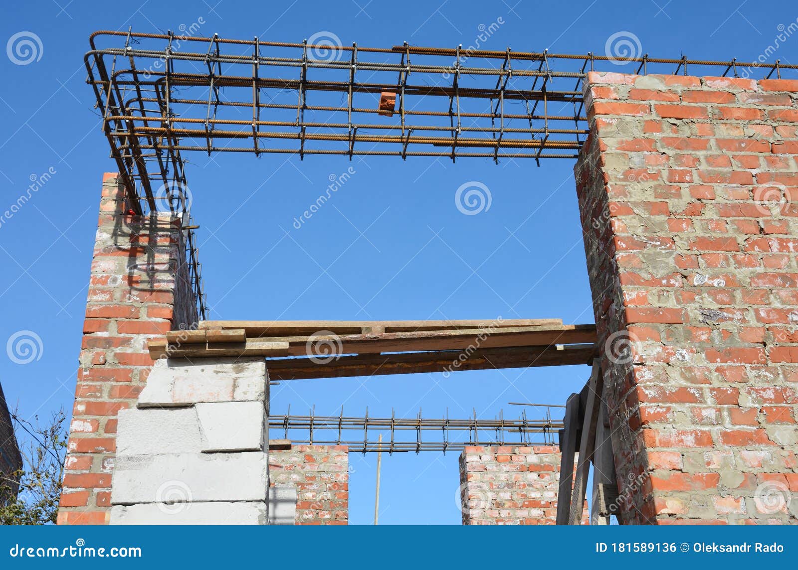 Reinforcement House Window Lintel Concrete Bars with Wire Rod in Brick ...