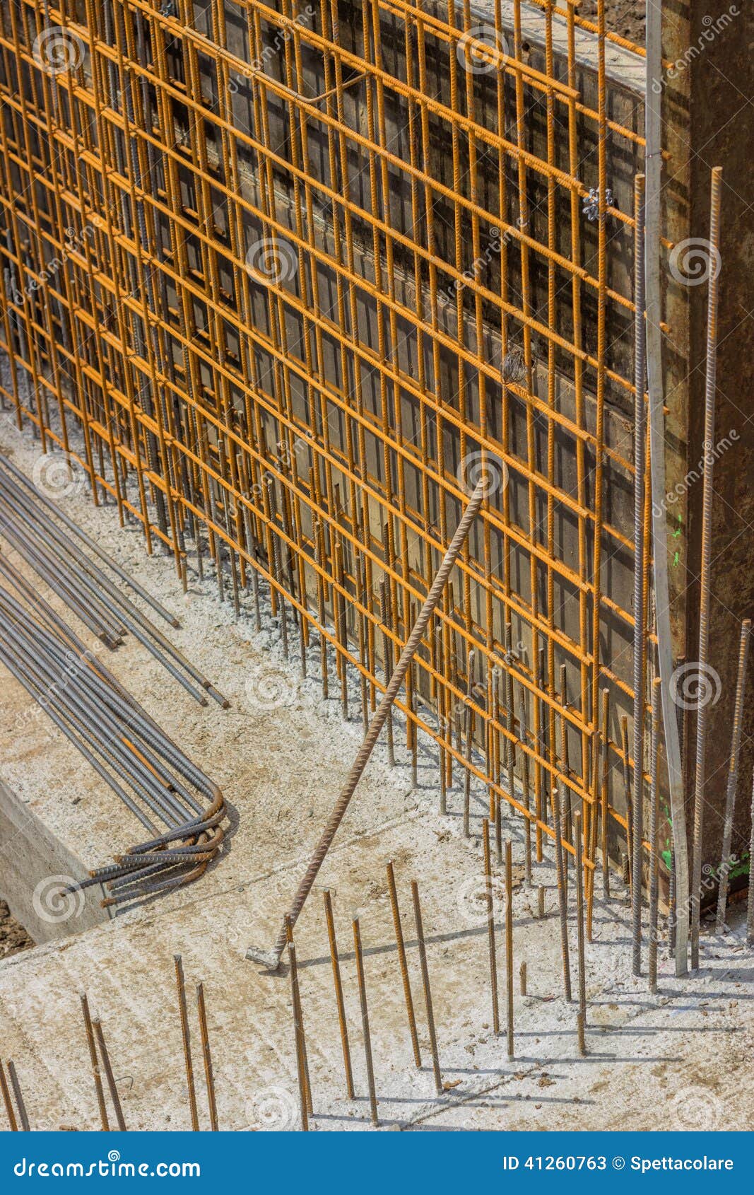 Reinforcement Metal Framework for New Construction Foundation Stock ...