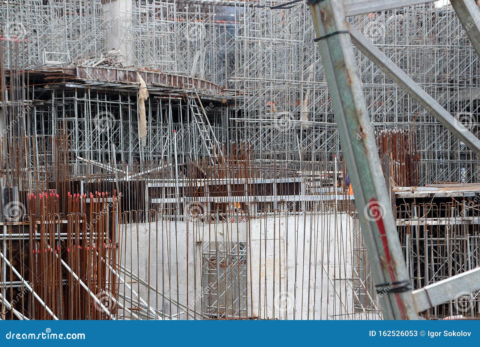 Reinforcement, New Building Construction, Horizontal Stock Image ...