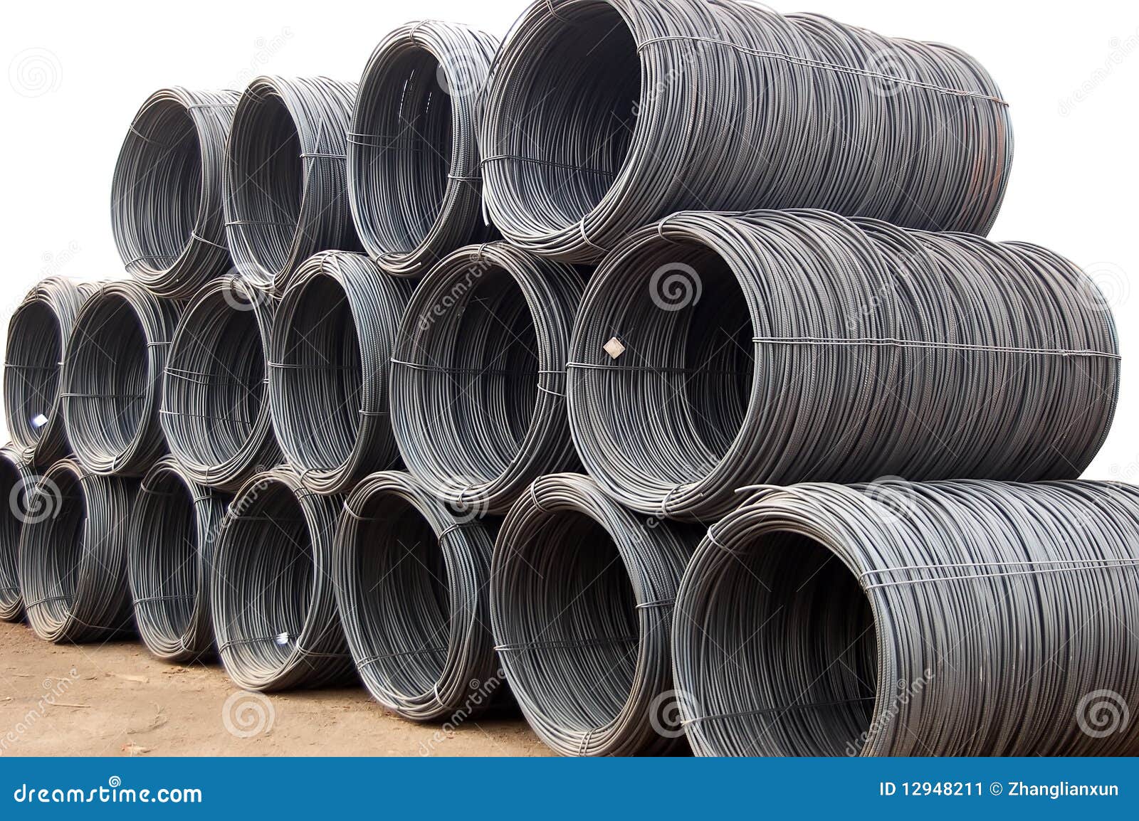 Reinforcement Steel wire stock image. Image of close - 12948211