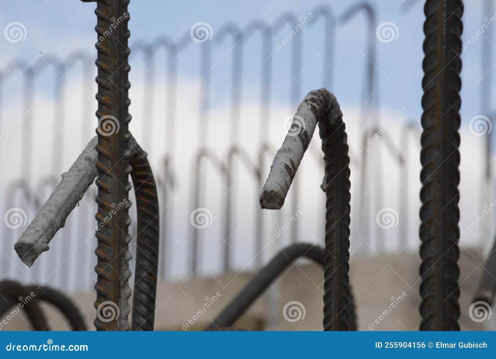 Reinforcement and Structural Steel in Construction Stock Photo - Image ...
