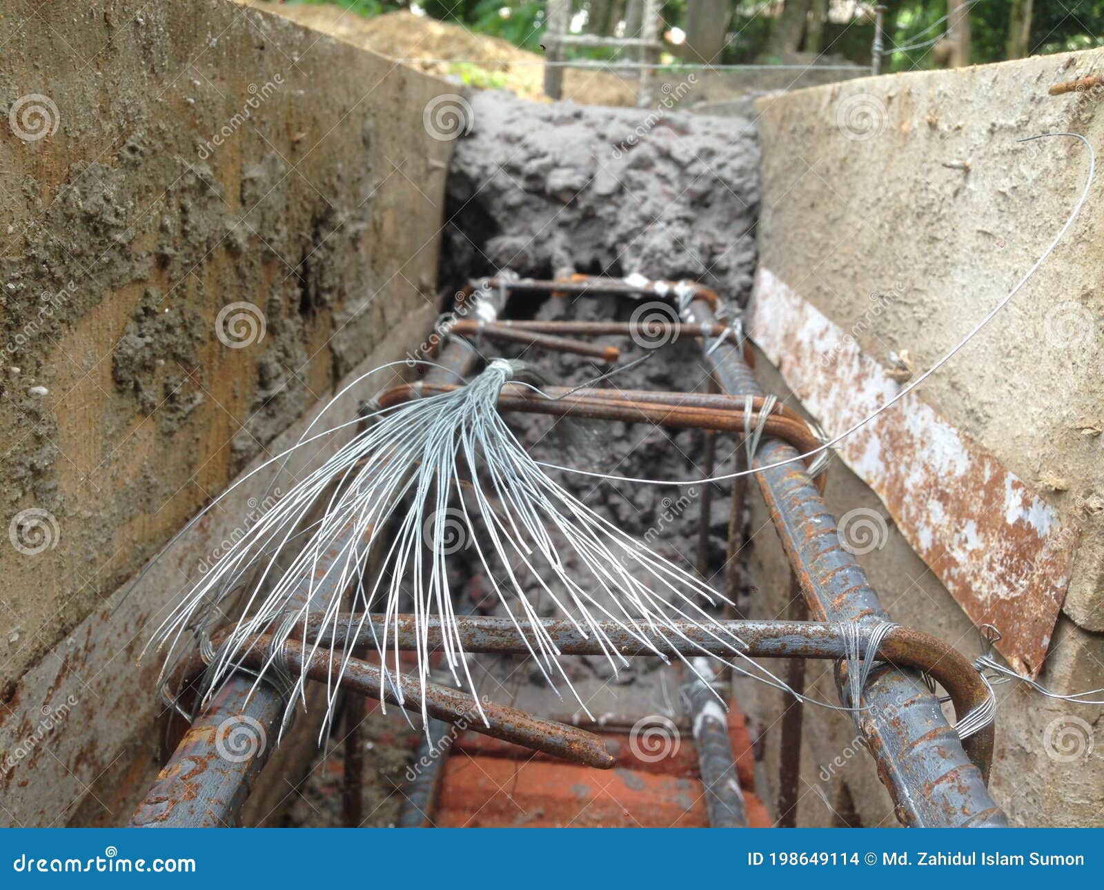 Reinforched Concrete Rod Structure for Constructions Stock Photo ...