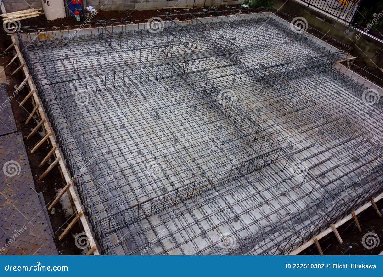Reinforcing Bar Combination Work Pattern of Foundation Work of ...