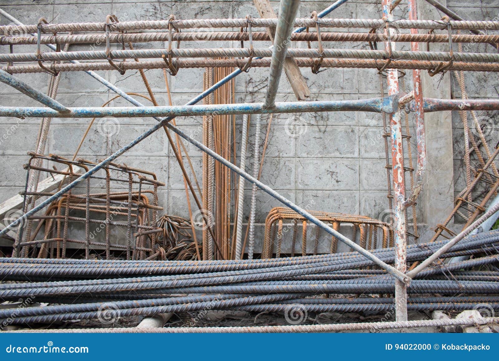 Reinforcing Bar on Construction Site Stock Photo - Image of reinforce ...
