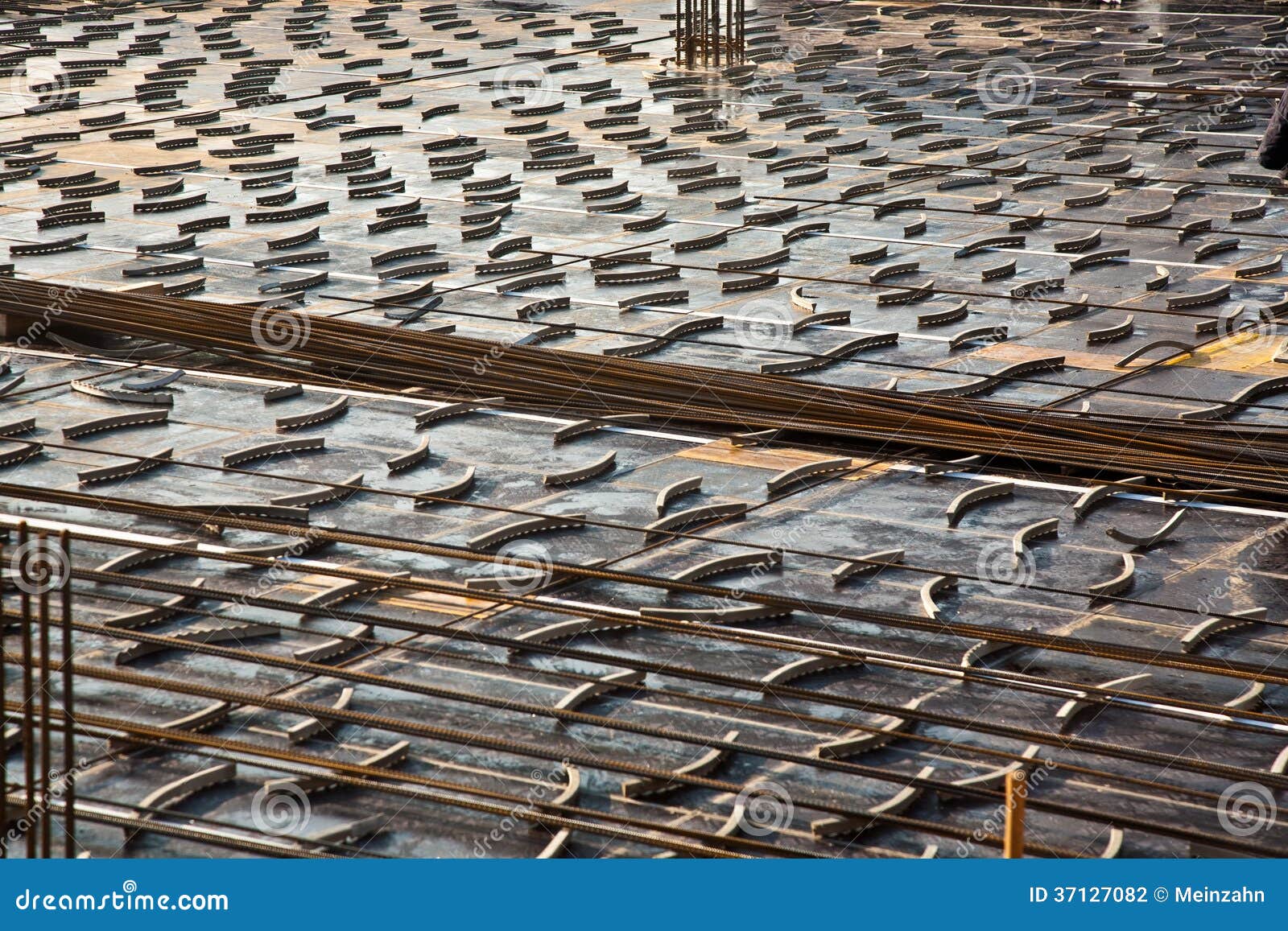 Reinforcing Bar (Rebar) at a Building Site Stock Photo - Image of ...