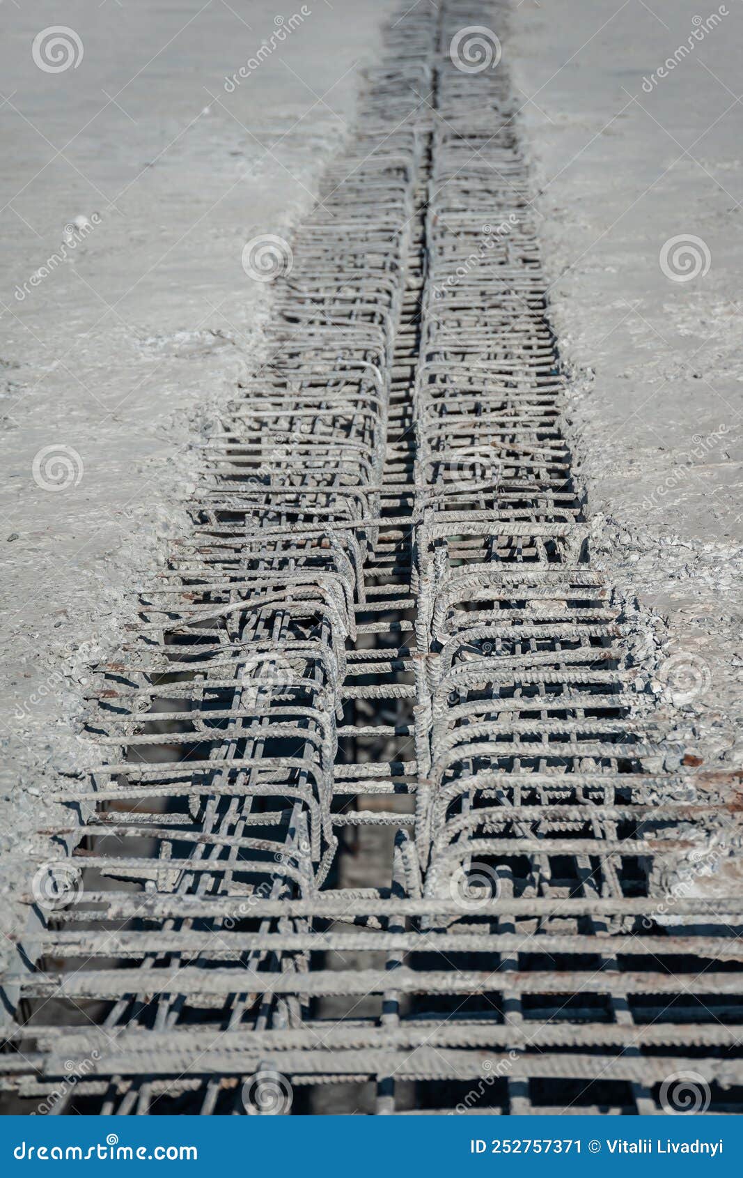Reinforcing Frame for Bridge Stock Image - Image of formwork, industry ...