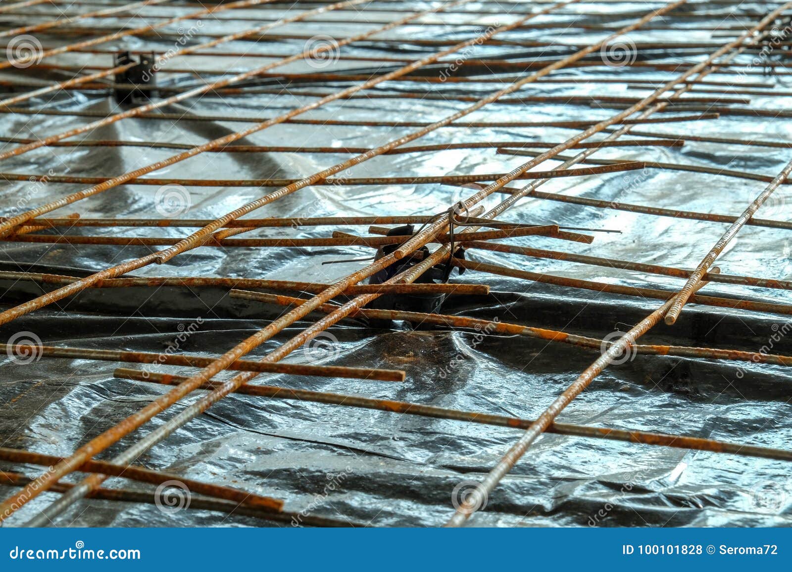 Reinforcing Mesh for Concrete Stock Photo - Image of shape ...