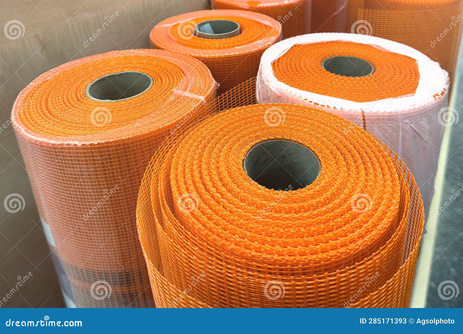 Reinforcing Mesh for Plaster. Construction Mesh in Orange Color in ...