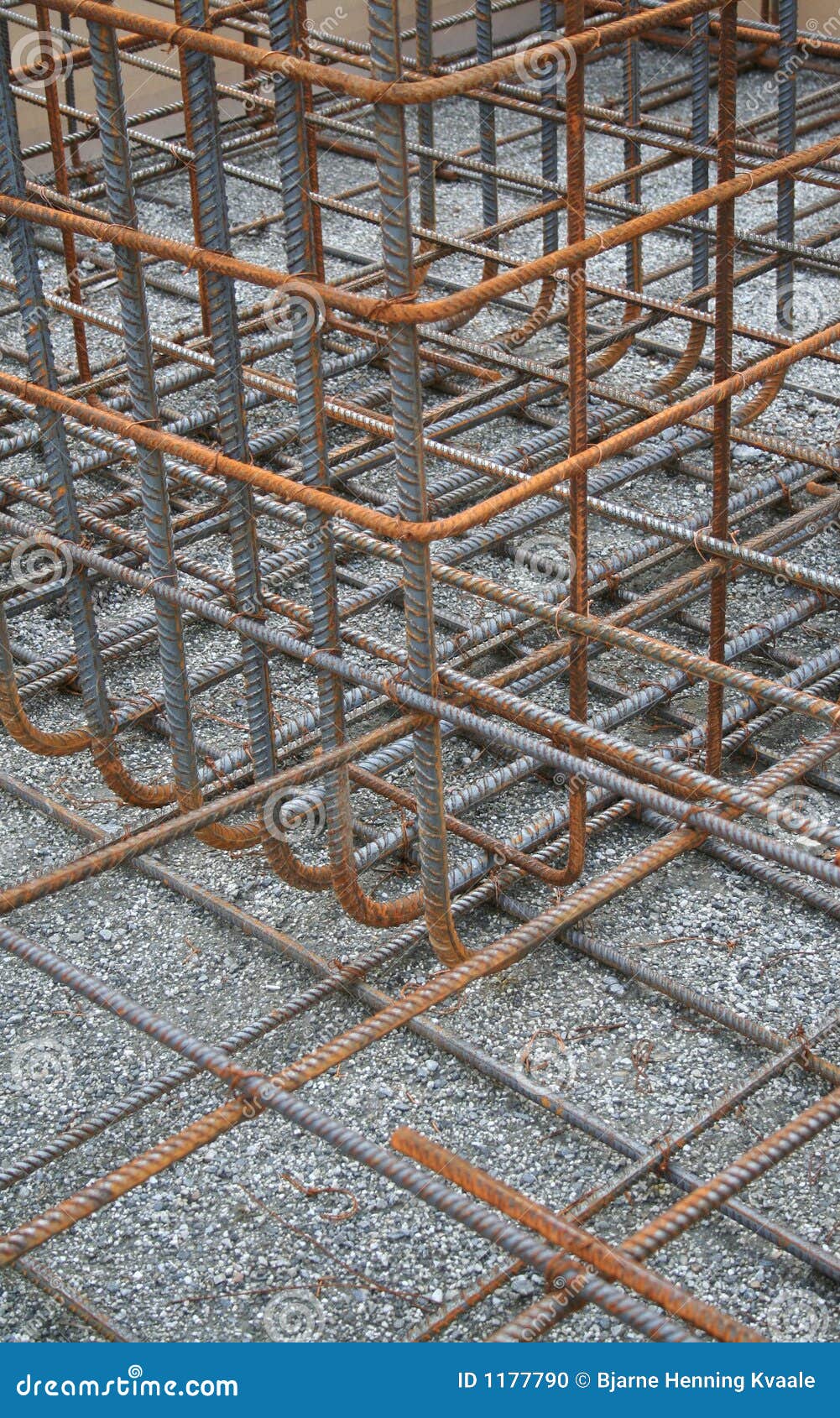 Reinforcing steel stock photo. Image of metal, rust, texture - 1177790