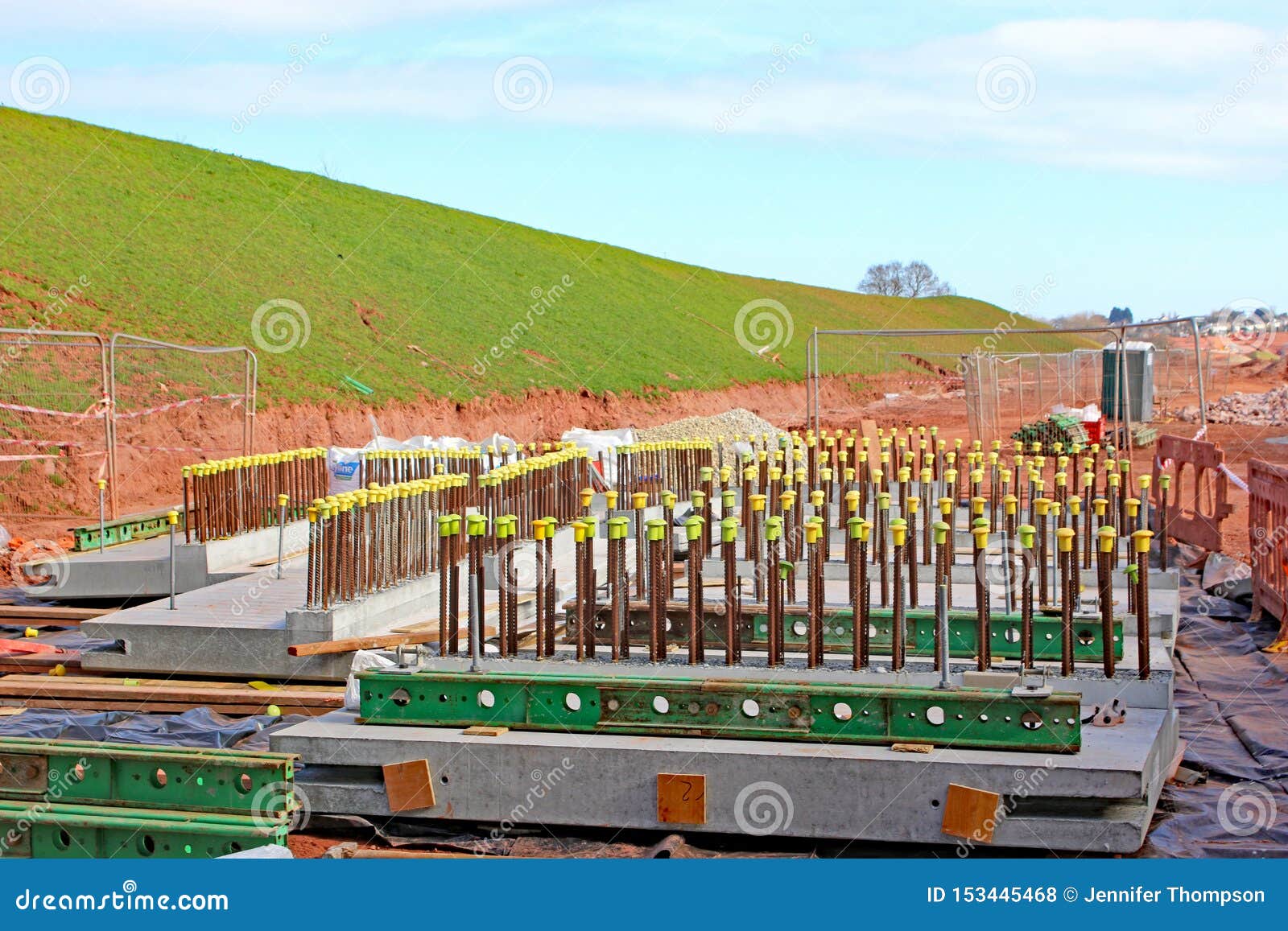 Reinforcing Steel Bar Bridge Sections Editorial Stock Photo - Image of ...