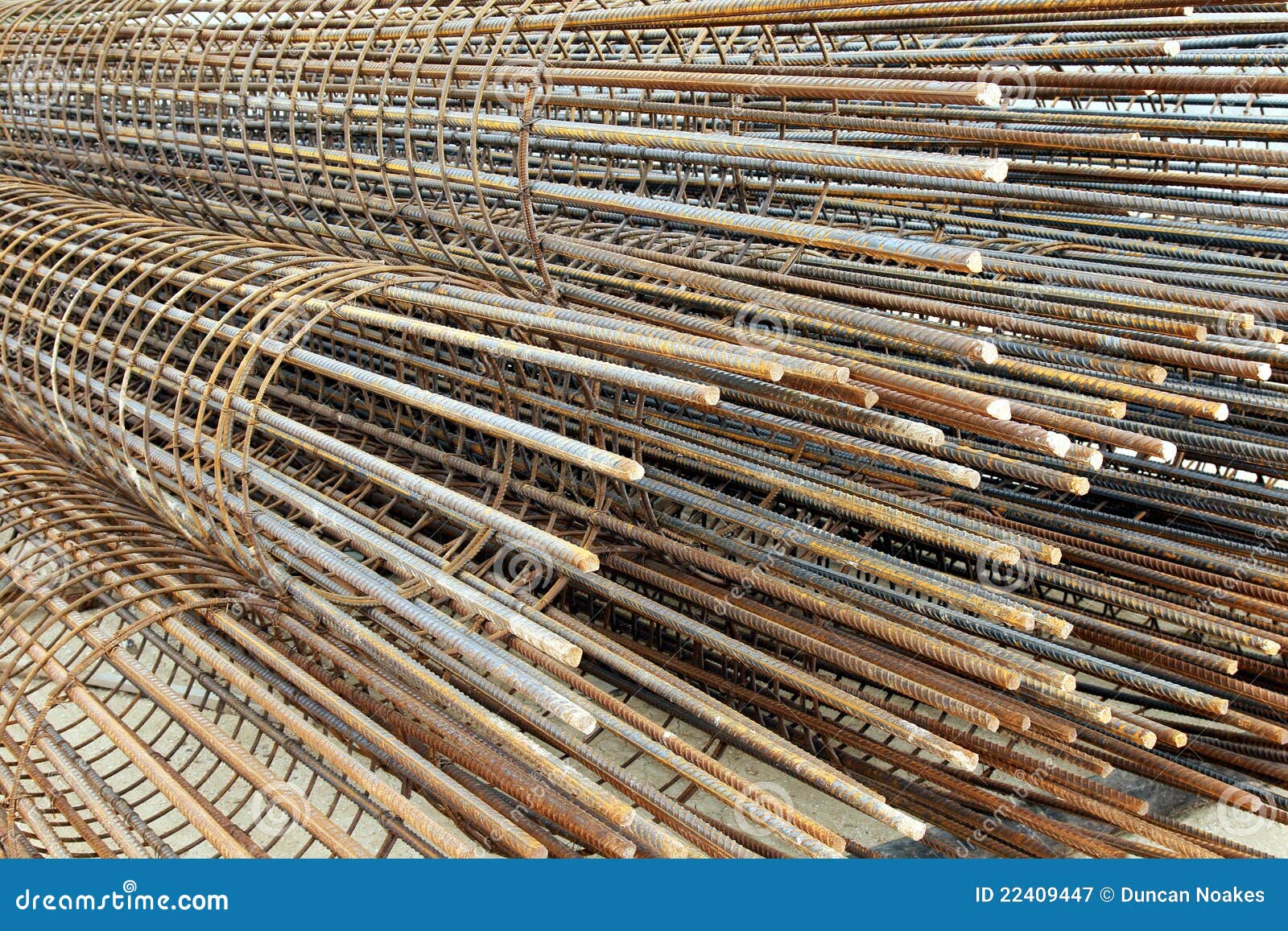 Reinforcing Steel Bar and Rods Stock Image - Image of lattice, beam ...