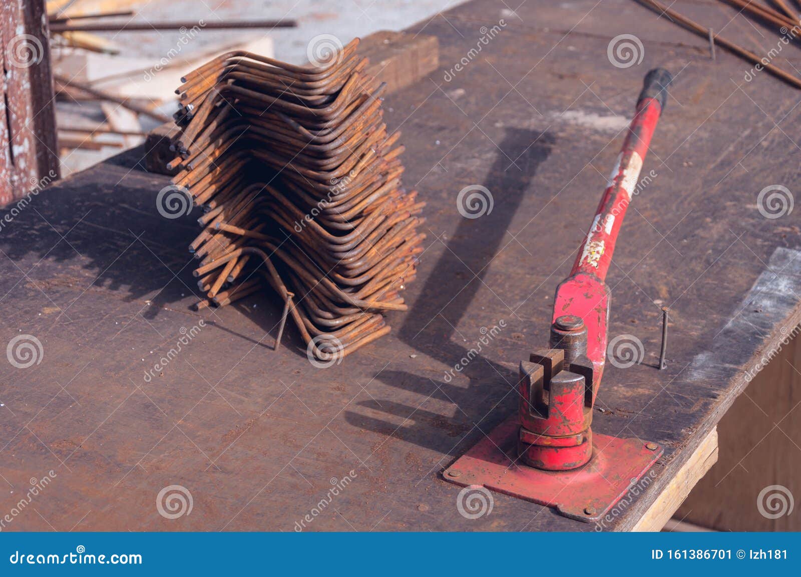 Reinforcing Steel Bars for Building New Concrete Structures Stock Image ...