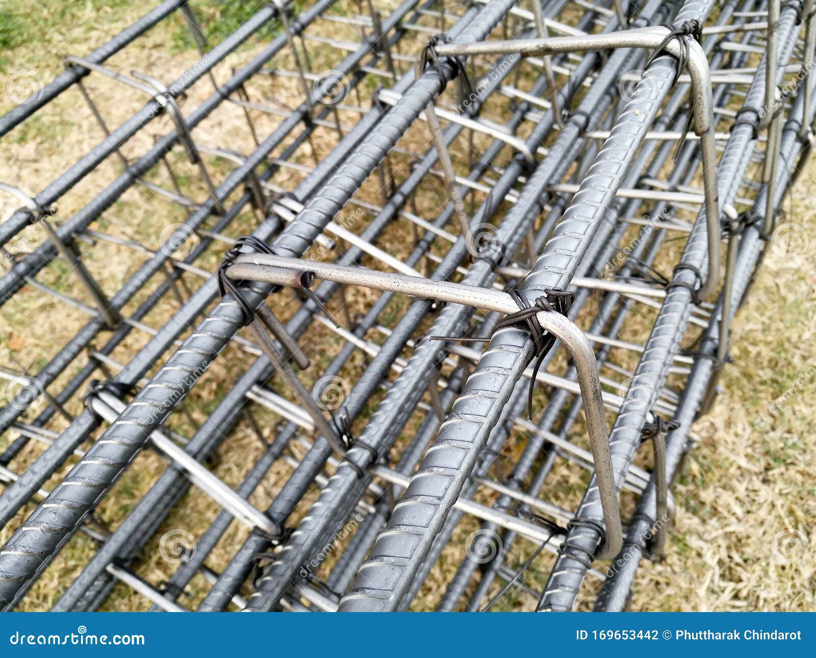 Reinforcing Steel Beam for Building,Construction Stock Photo - Image of ...