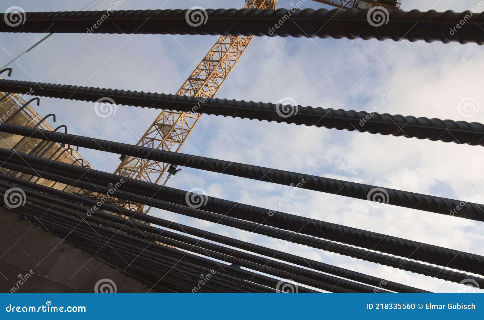 Reinforcing Steel or Construction Steel for Building Stock Photo ...