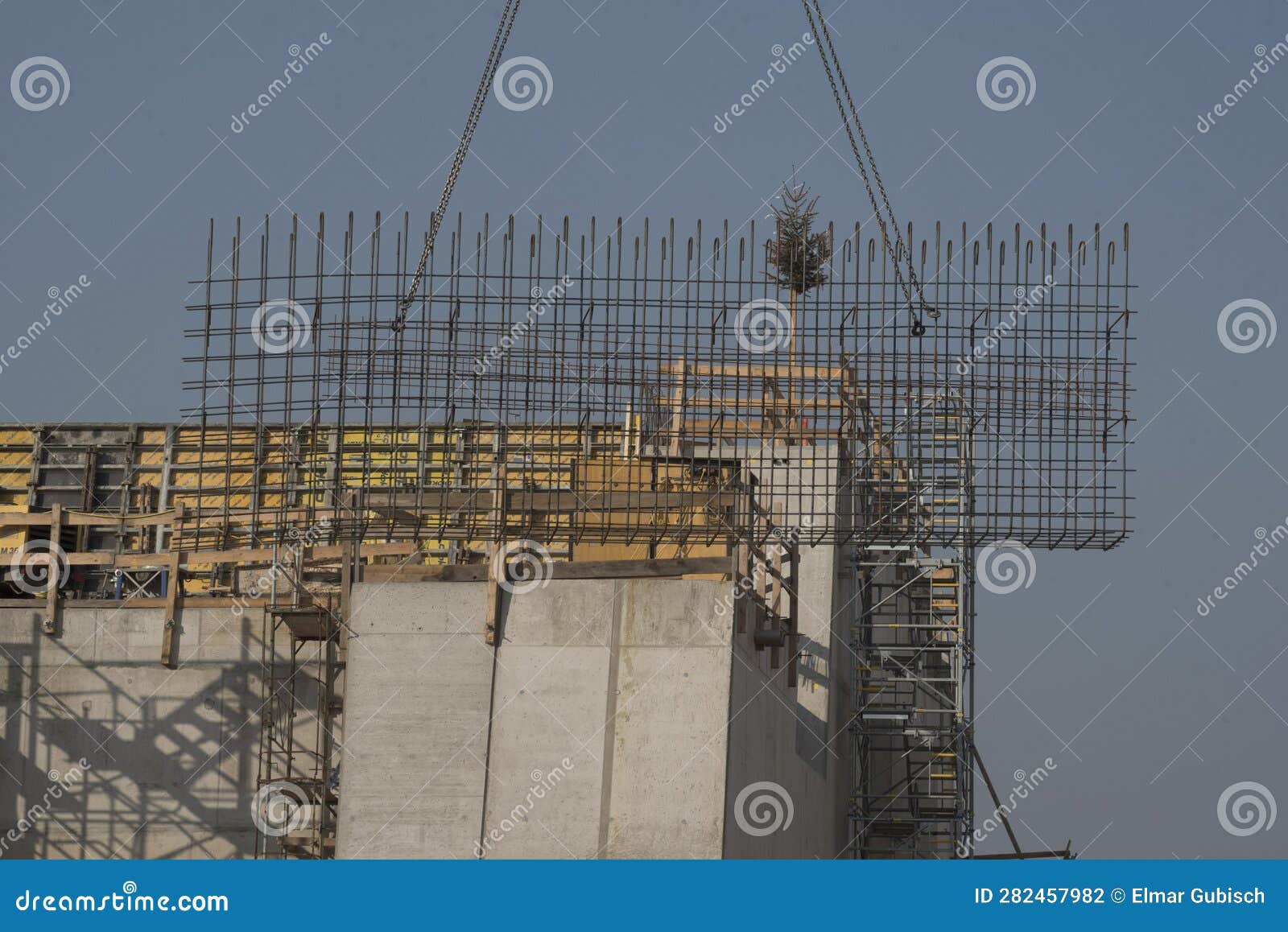 Reinforcing Steel or Construction Steel for Building Stock Photo ...