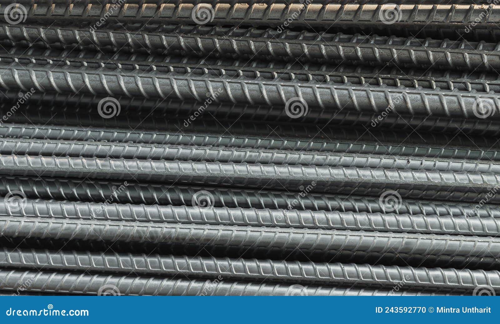 Reinforcing Steel for the Construction Industry Stock Photo - Image of ...