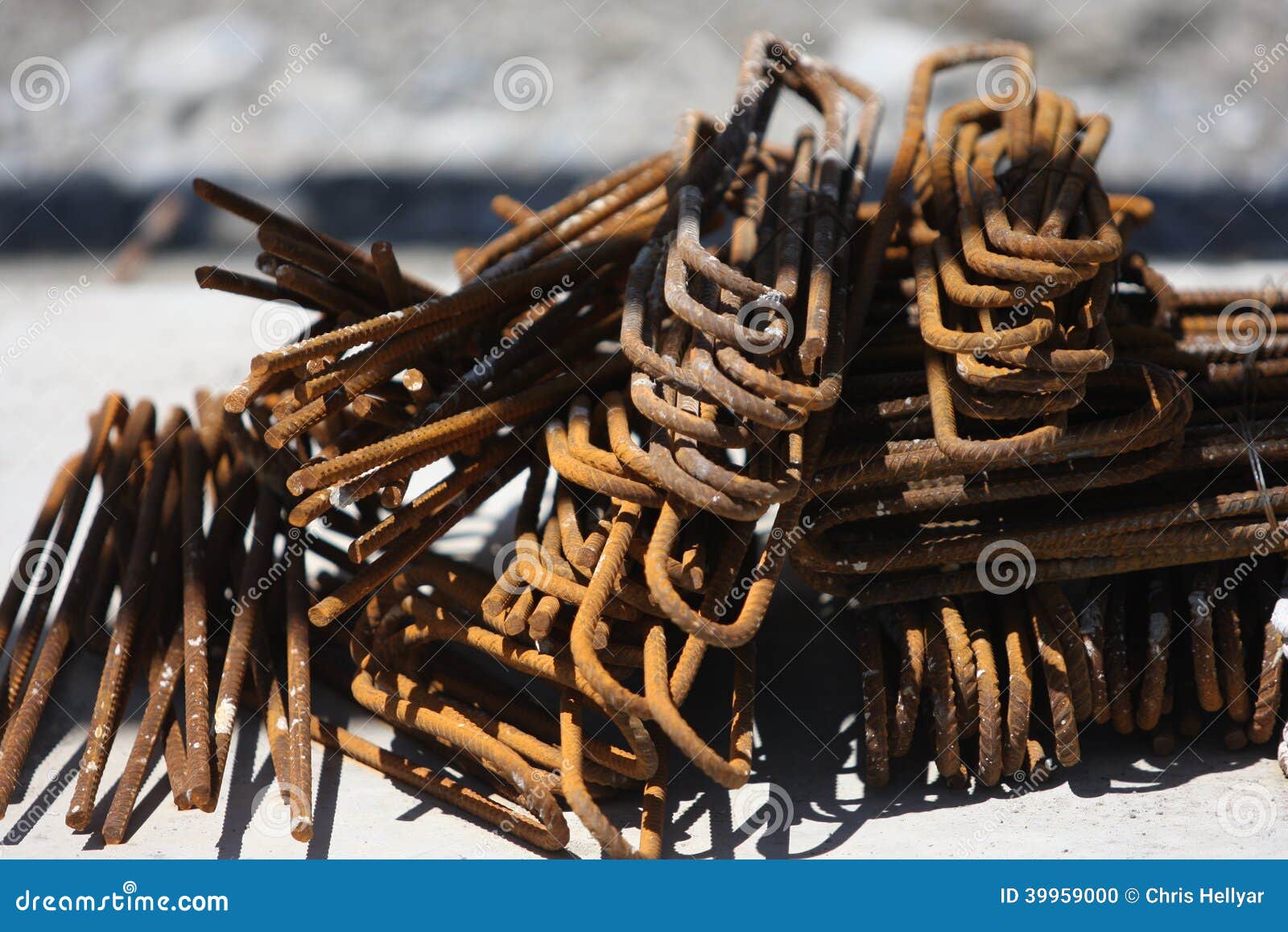 Reinforcing Steel on Construction Site Stock Photo - Image of ferro ...