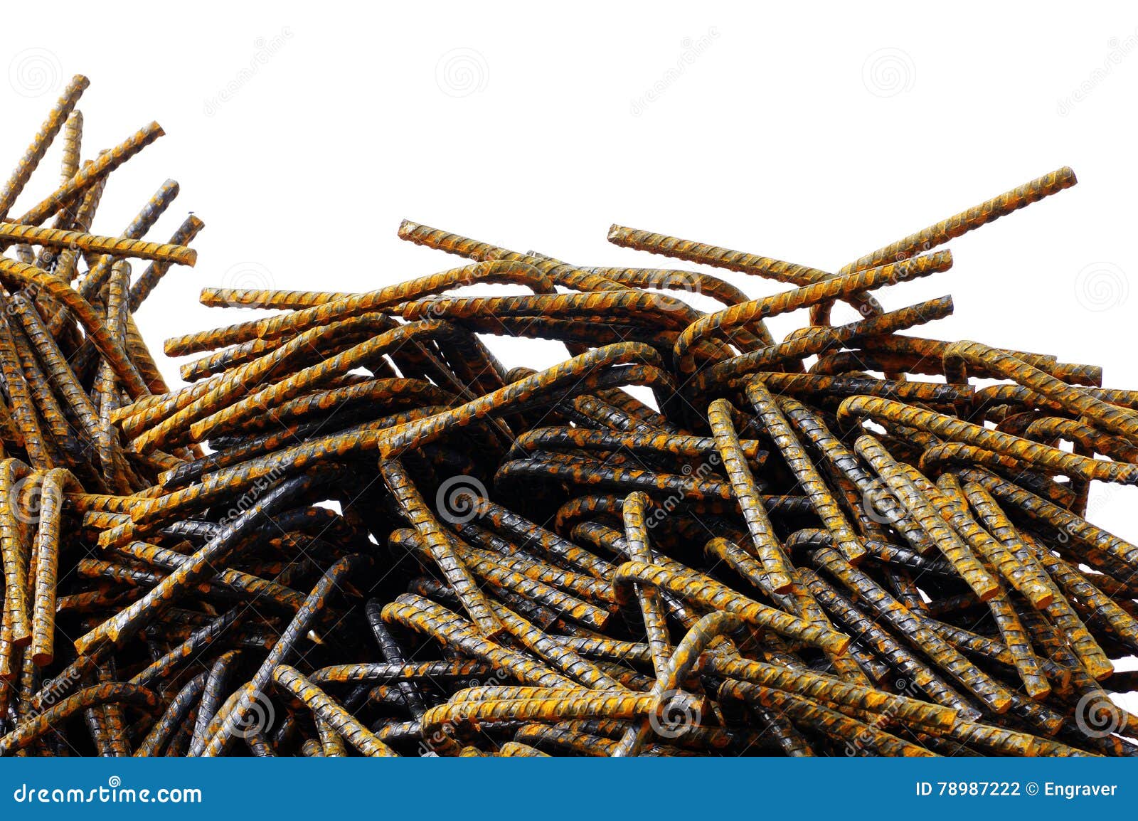 Reinforcing Steel Objects Isolated Stock Photo - Image of packaged ...