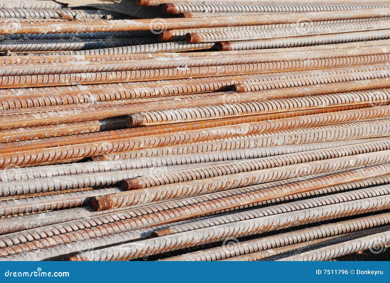 The reinforcing steel rods stock photo. Image of steel - 7511796