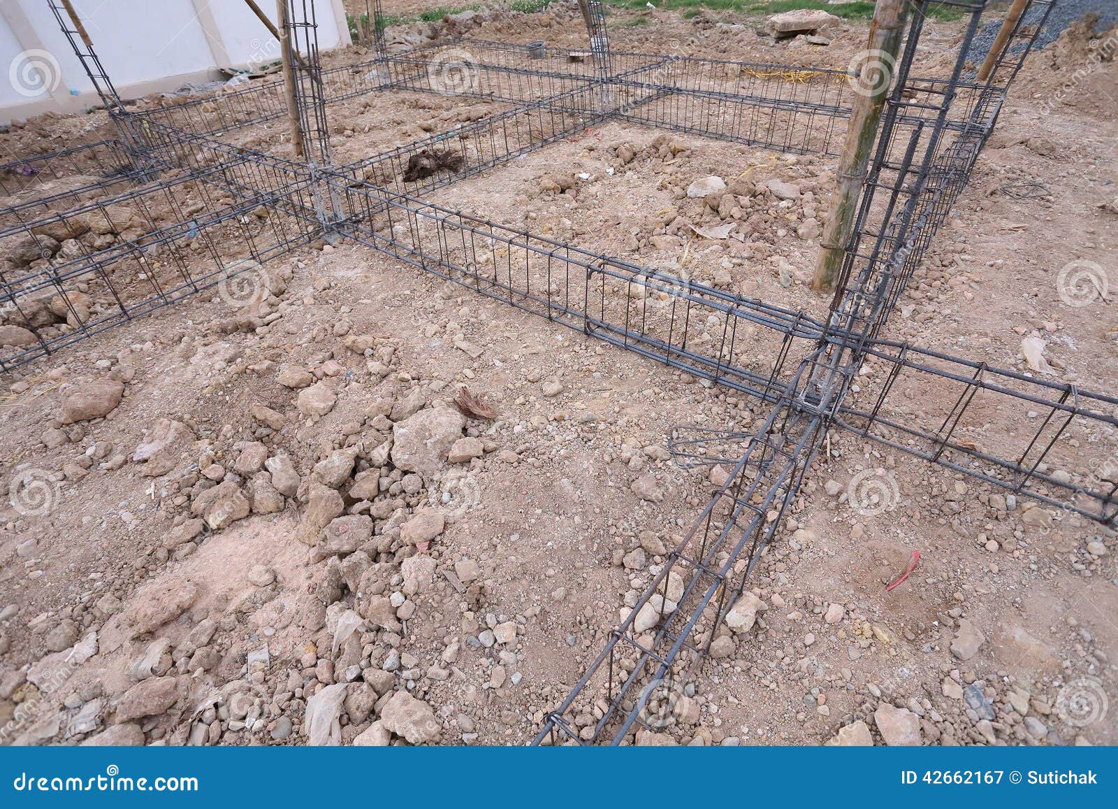 Reinforcing Steel Rods Bars Stock Image - Image of reinforce, industry ...