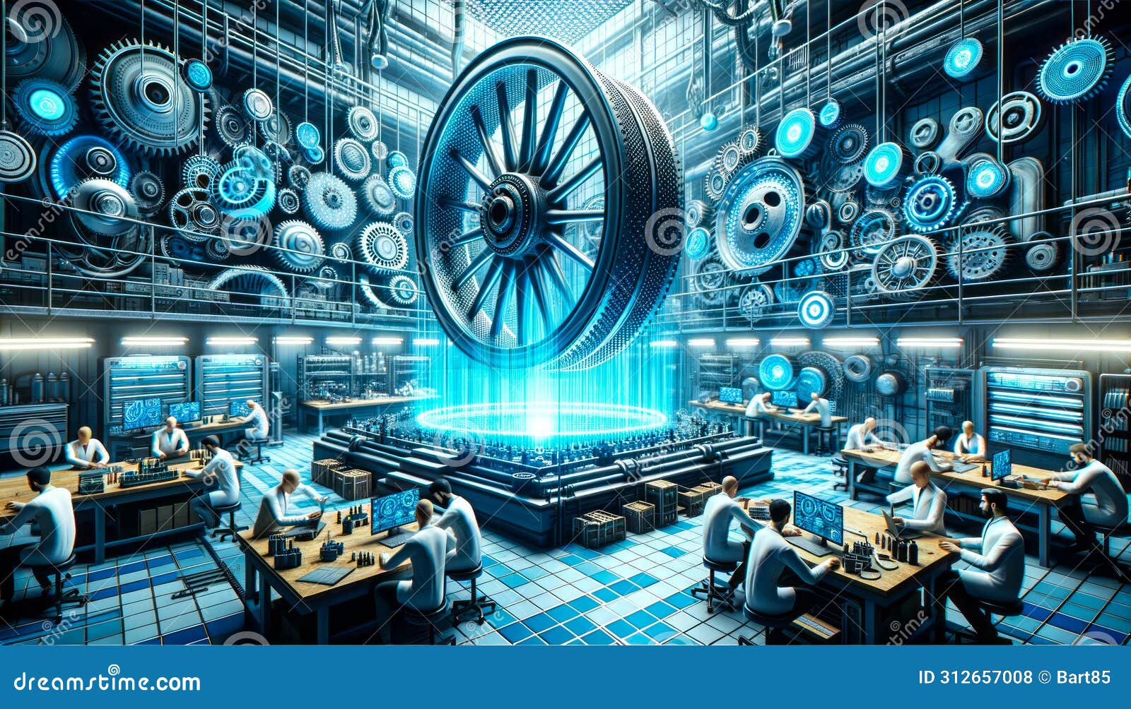 Do Not Reinvent The Wheel On Blue Stock Photo | CartoonDealer.com ...