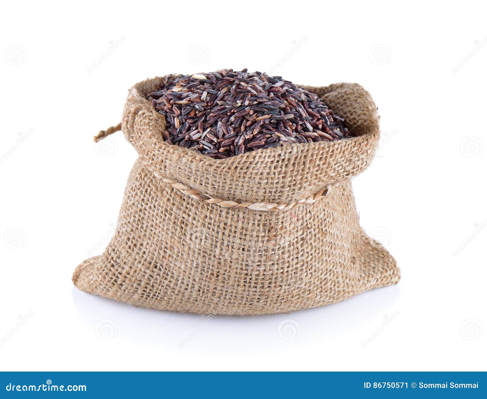 Reis-Beere im Sack stockbild. Bild von sack, korn, reis - 86750571