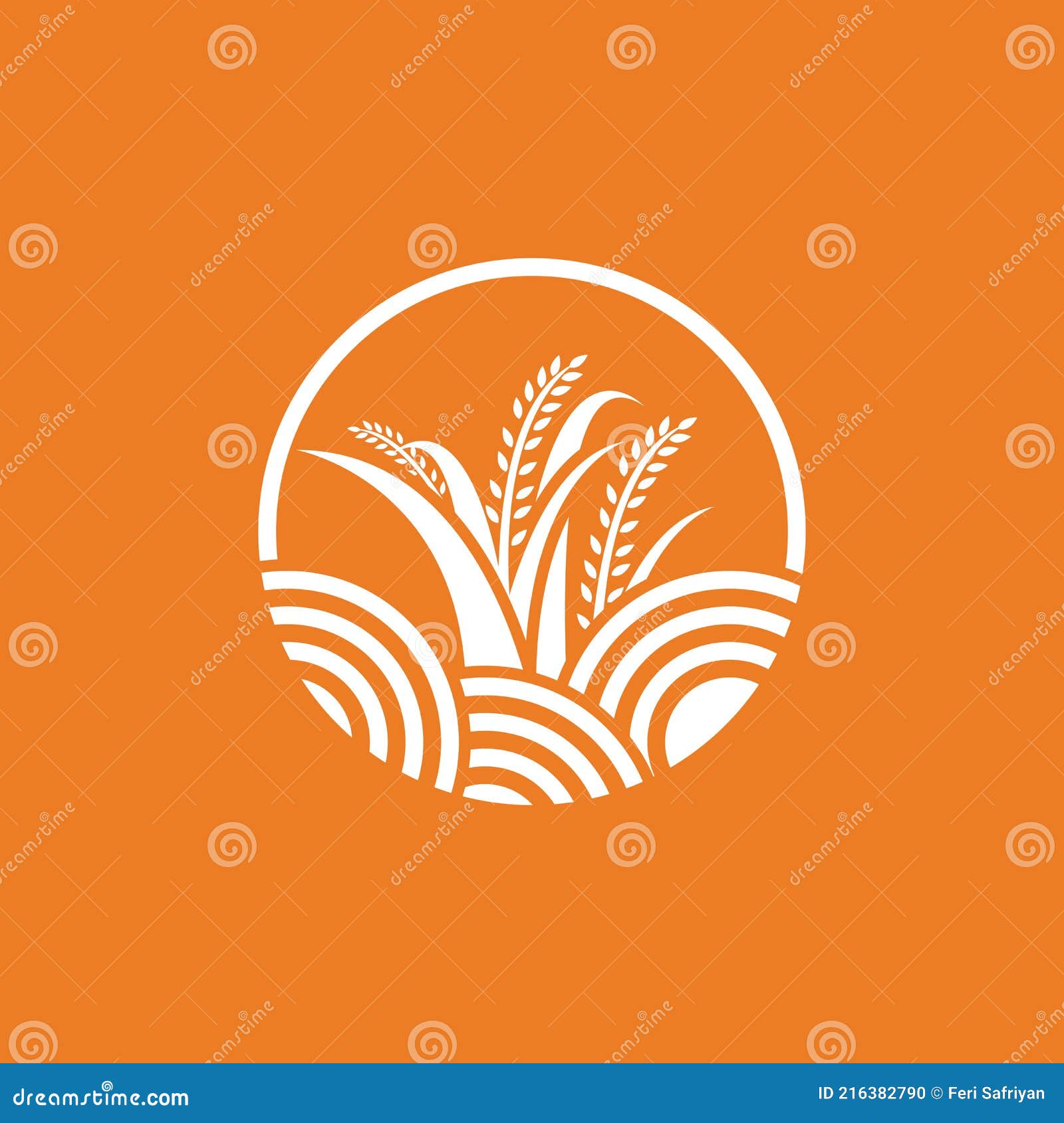 Reis-Logo-Vorlage vektor abbildung. Illustration von gesundheit - 216382790