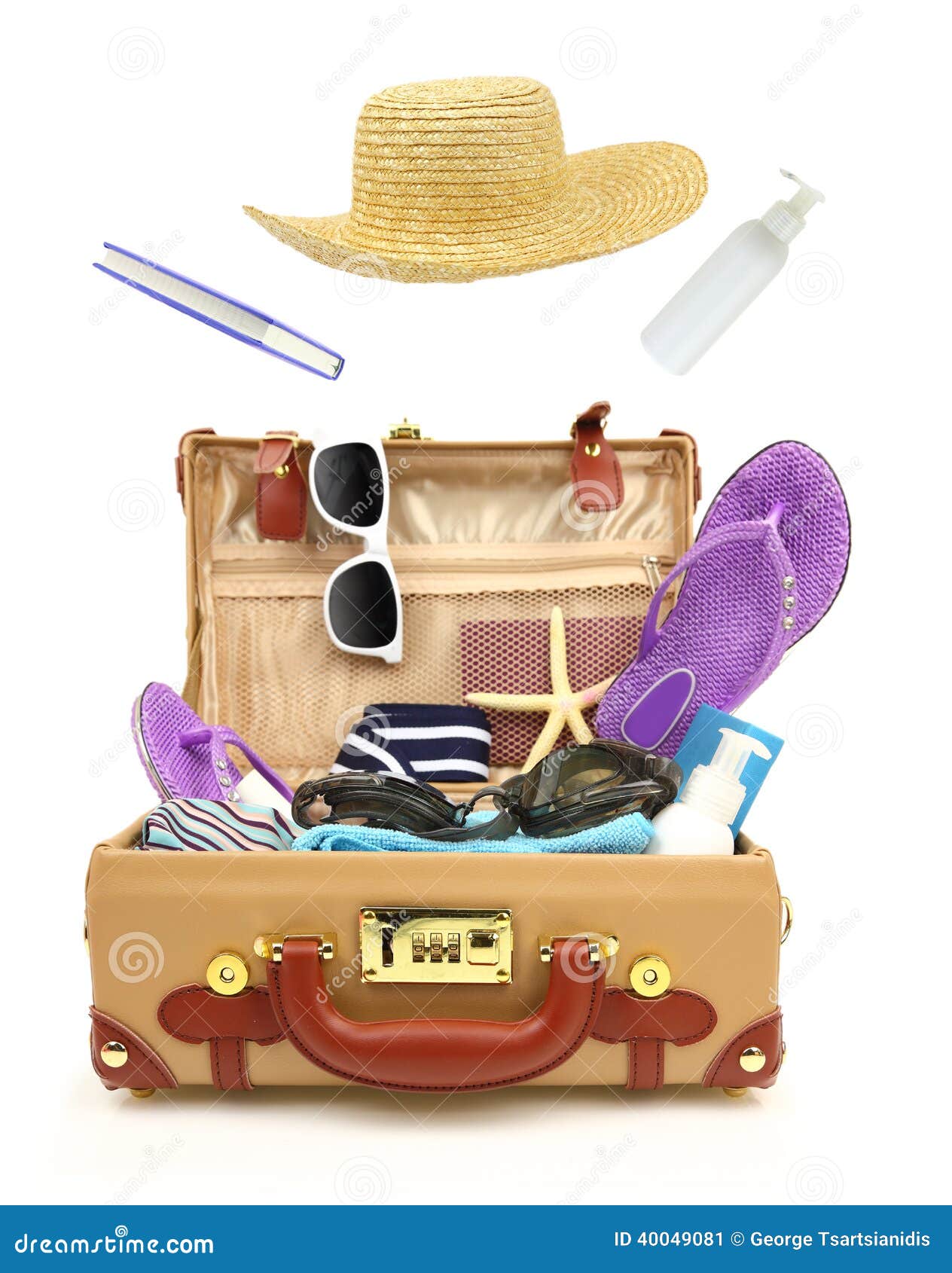 Reis open koffer stock afbeelding. Image of wereld, leer - 40049081