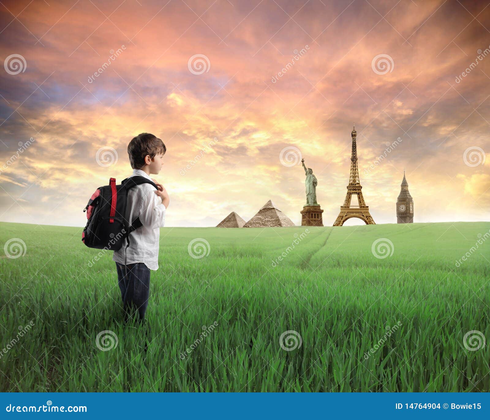 Reise stockfoto. Bild von abstand, feld, bewölkt, zicklein - 14764904