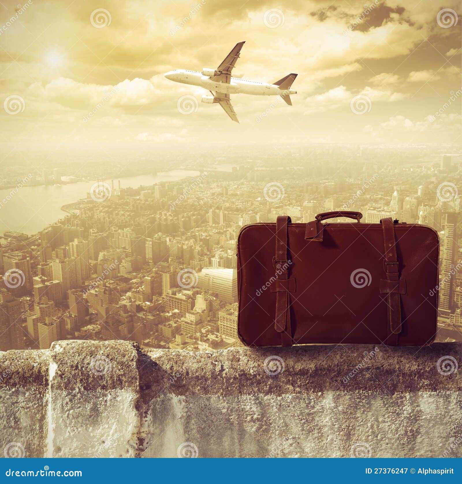 Reise stockbild. Bild von luft, stadt, weinlese, beutel - 27376247