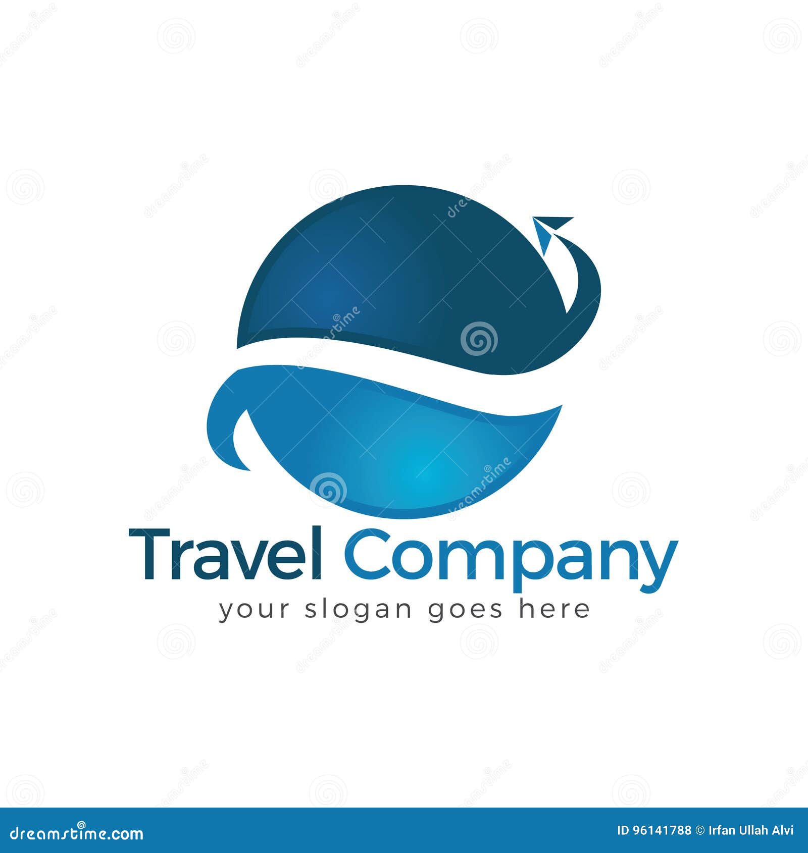 Reise-Vektor Logo Design vektor abbildung. Illustration von hell - 96141788